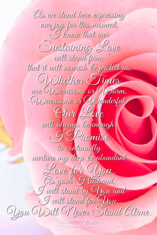 20 Romantic Wedding Vows For Her - Marriage Promises To Wife