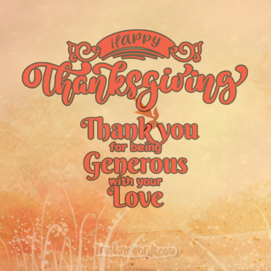 50 Thanksgiving Love Messages » True Love Words