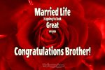 65 Cute Wedding Wishes For Brother » True Love Words